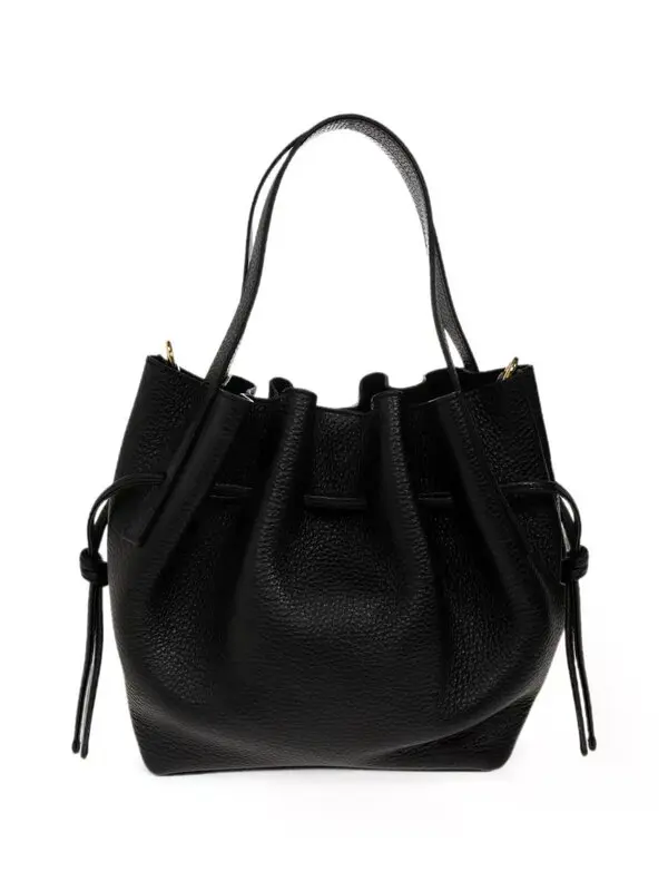 Yuzefi Mini Scallop Bucket Bag - Black