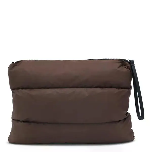 Moncler Quilted Logo-patch Clutch Bag