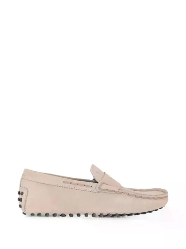 TOD'S Gommino Suede Loafers - Neutrals