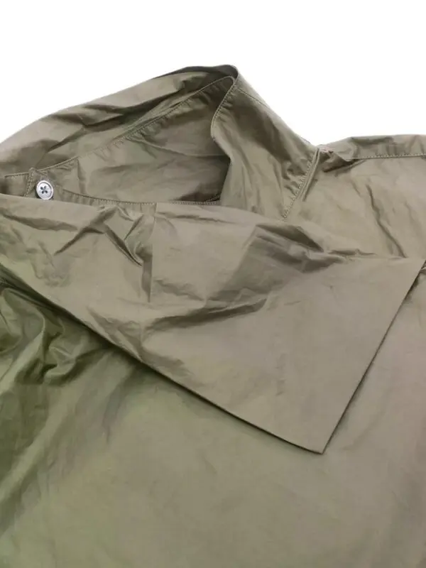 Hermès Sellier Button Long-sleeve Cotton Pullover Shirt