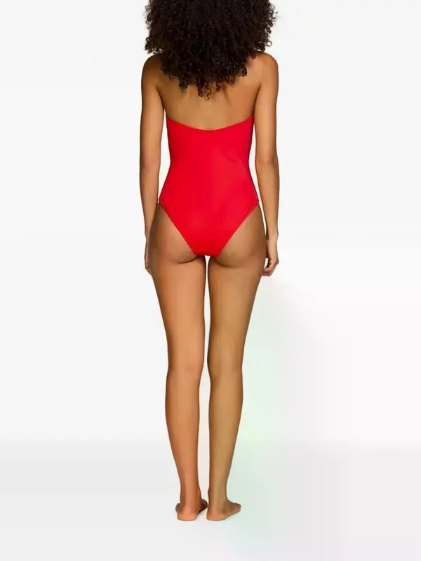 Heidi Klein Halterneck Ring-detail Swimsuit