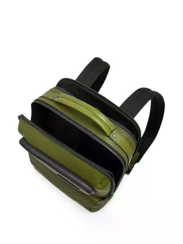 THE BRIDGE Leather Logo Patch Backpack
