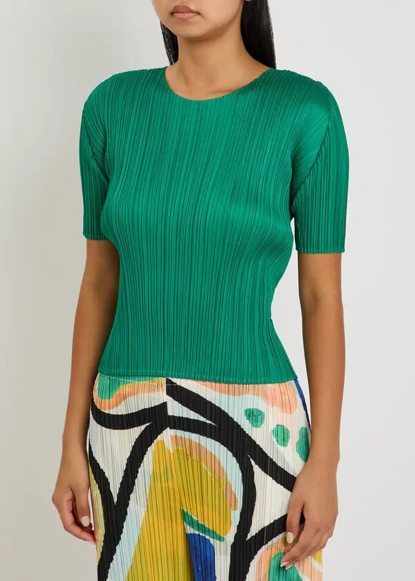 Issey Miyake Pleated Woven Top