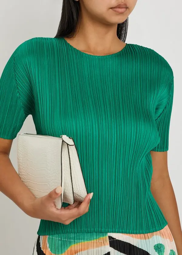 Issey Miyake Pleated Woven Top