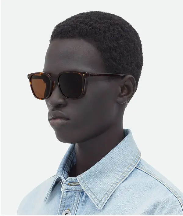Bottega Veneta Square Frame Sunglasses