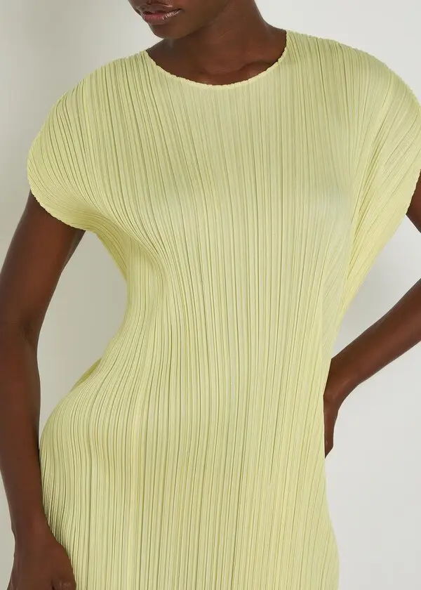 Issey Miyake Pleated Woven Mini Dress