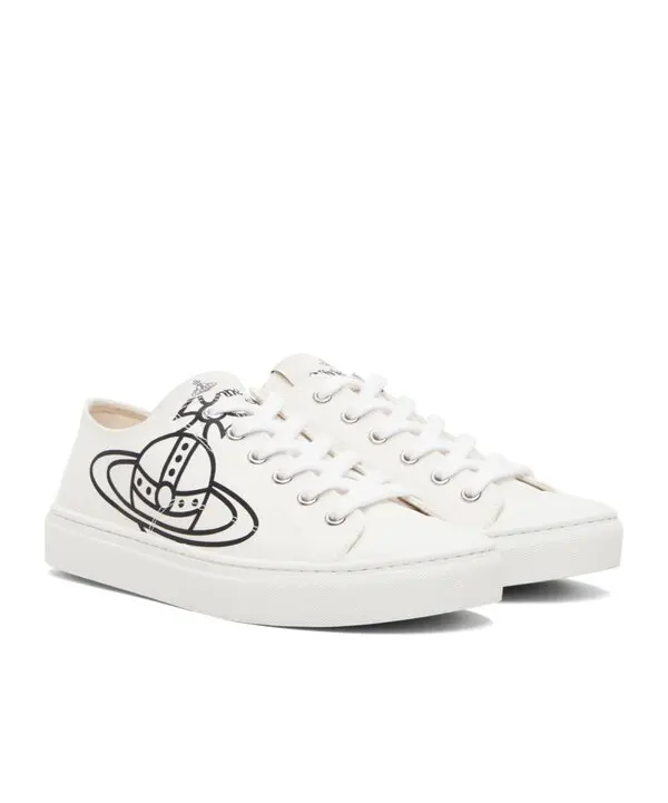 VIVIENNE WESTWOOD Low Top Canvas Plimsoll Sneakers