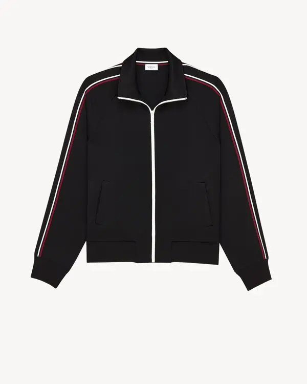 Saint Laurent Zip-up Track Jacket With Logo