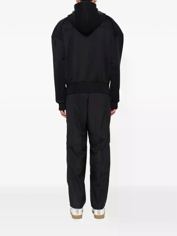 JUUN.J Embroidered Slogan Hoodie