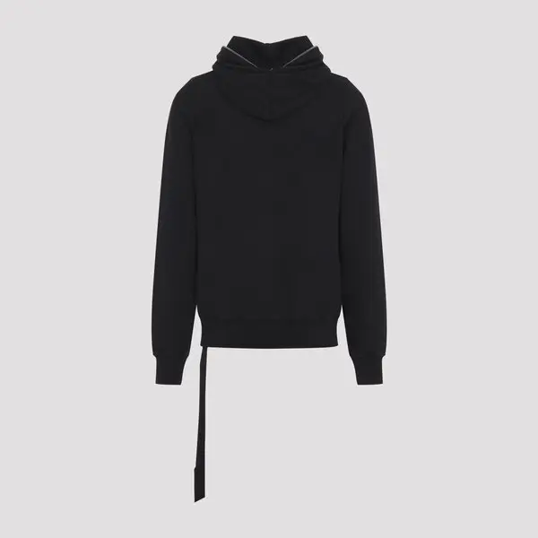 Rick Owens Long Sleeve Zip Up Hooded Sweatshirt
