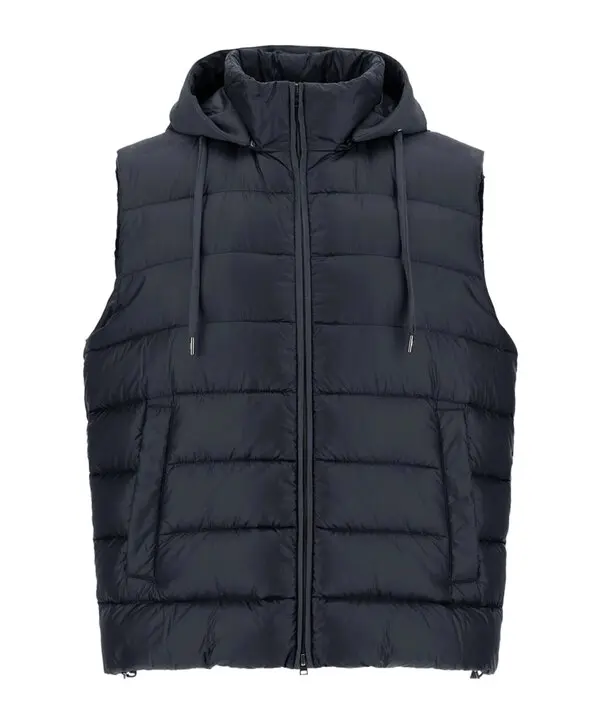 Herno Drawstring Hooded Vest