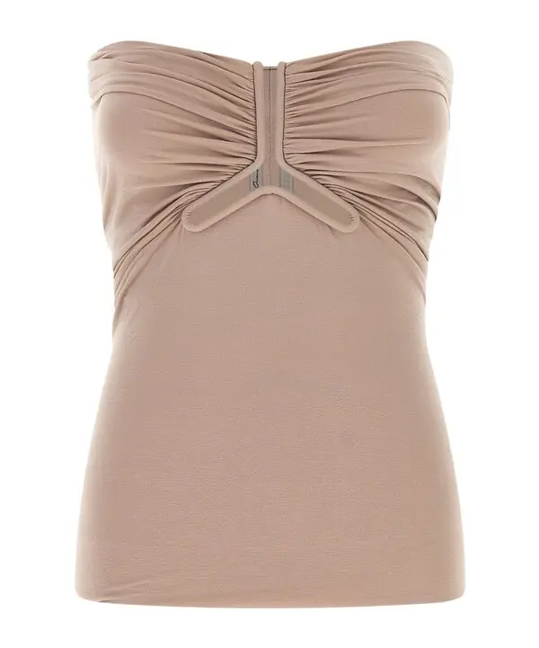 Rick Owens Strapless Pleated Top