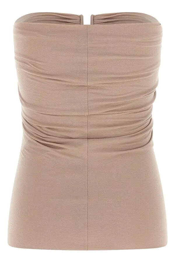 Rick Owens Strapless Pleated Top