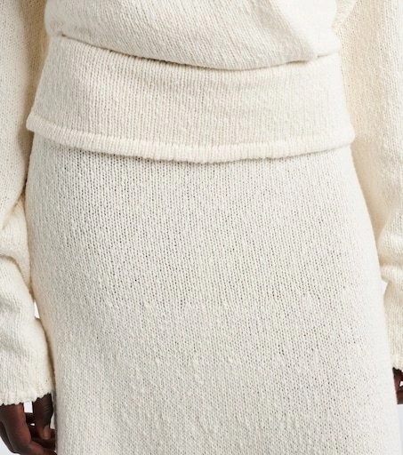 AYA MUSE Knitted Cotton Midi Skirt