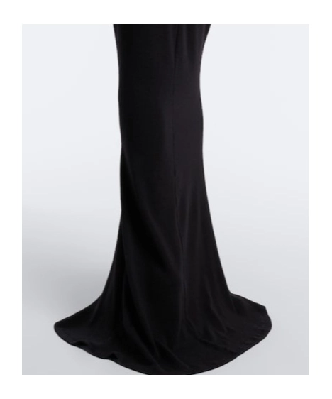 MUGLER Turtleneck Wool-blend Jersey Maxi Dress