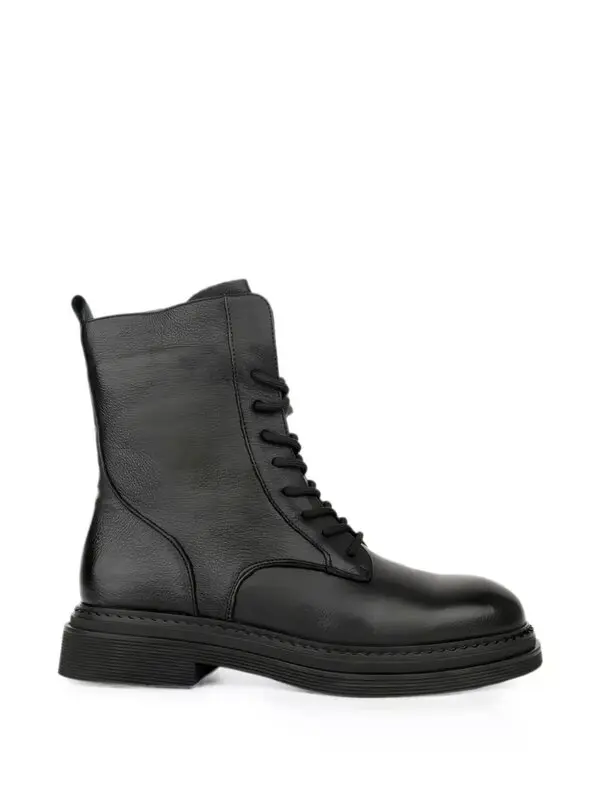 LINDA BAUMANN Lace-up Ankle Boots - Black