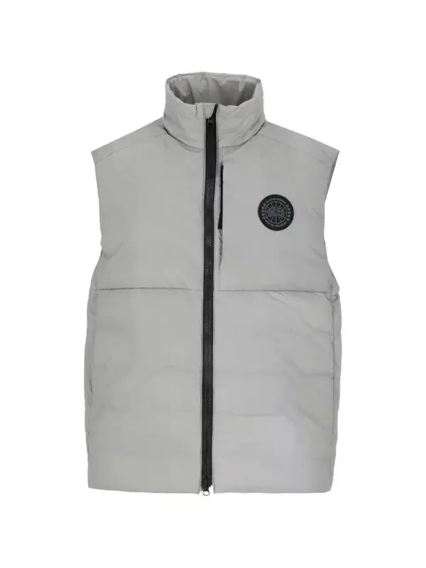 Canada Goose Lodge Padded Logo-patch Gilet - Grey