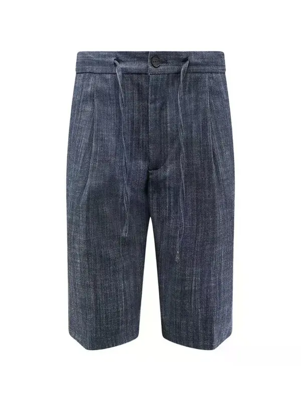 HEVO Drawstring Pleated Shorts