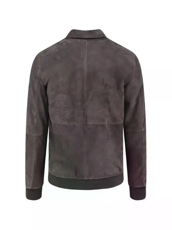 DFOUR Zip-up Suede Jacket
