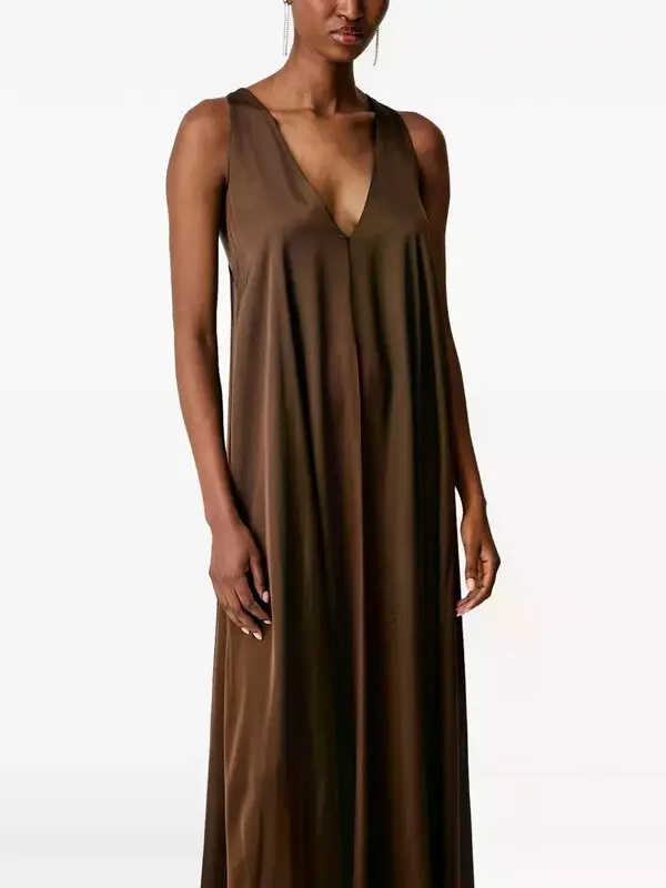 HAVEONE V-neck Sleeveless Maxi Dress