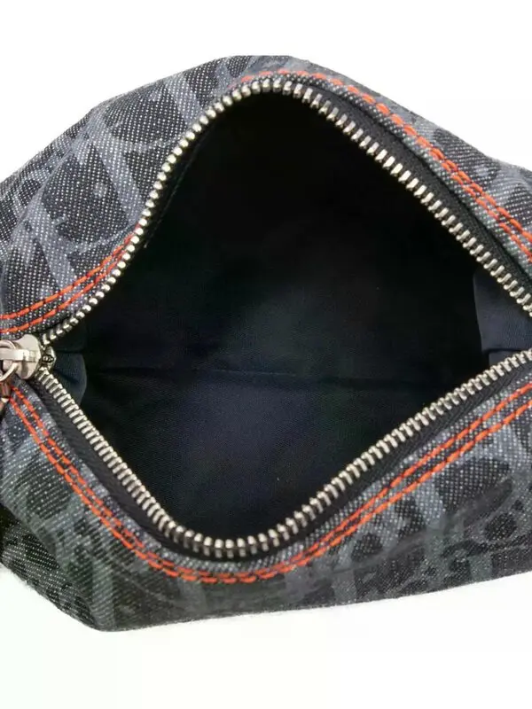 Dior 2006 Oblique Denim Flight Cosmetic Pouch - Blue