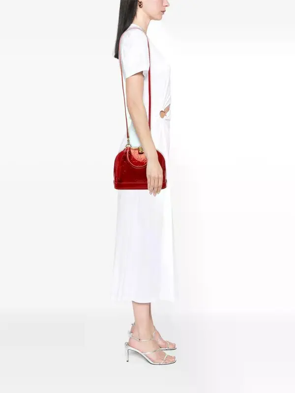 LOUIS VUITTON 2000-2020 Monogram Vernis Alma Bb Satchel - Red