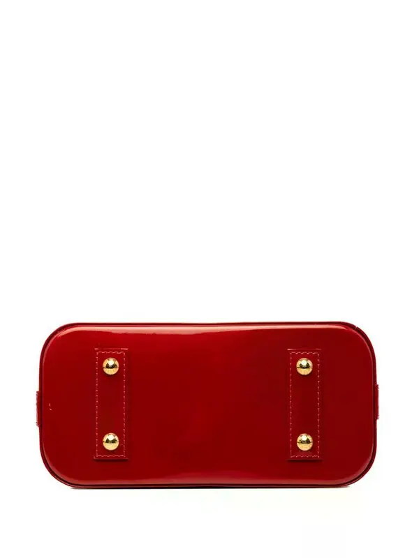 LOUIS VUITTON 2000-2020 Monogram Vernis Alma Bb Satchel - Red