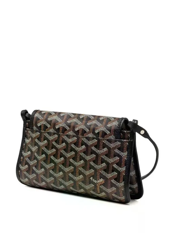 Goyard 2022 Ine Plumet Pocket Wallet Crossbody Bag - Black