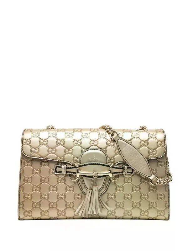 Gucci 2000-2015 Medium Guccissima Emily Shoulder Bag - Gold