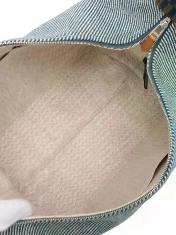 Hermès 2023 Large Wool Bride A Brac H Natte Case Vanity Bag
