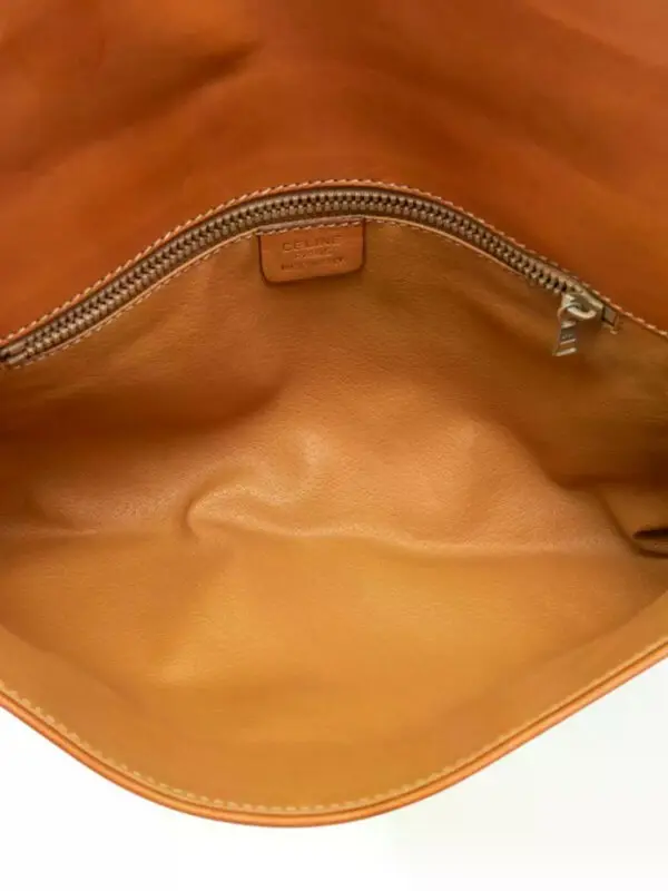 Celine 1992 Macadam Coated Canvas Clutch Bag