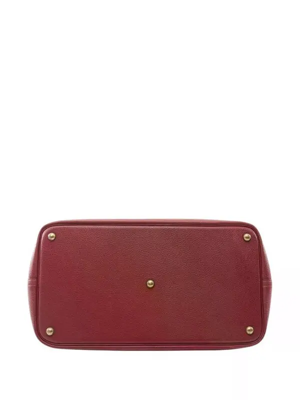 Hermès 1995 Clemence Bolide 45 Travel Bag - Red