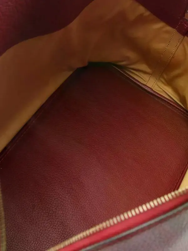 Hermès 1995 Clemence Bolide 45 Travel Bag - Red