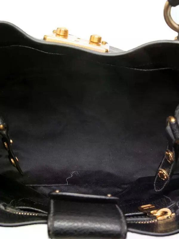 Miu Miu Goatskin Madras Satchel