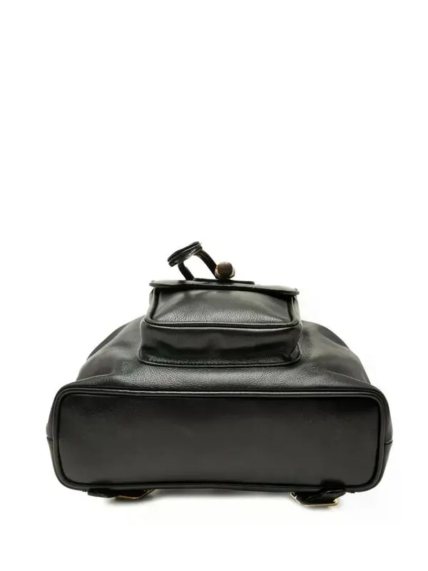 Gucci 20th Century Calfskin Bamboo Drawstring Backpack