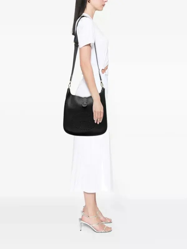 Hermès Togo Leather Evelyne Bag - Black