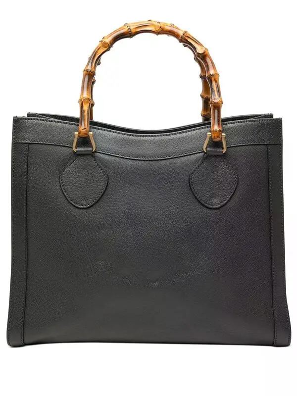 Gucci Leather Bamboo Diana Tote Bag