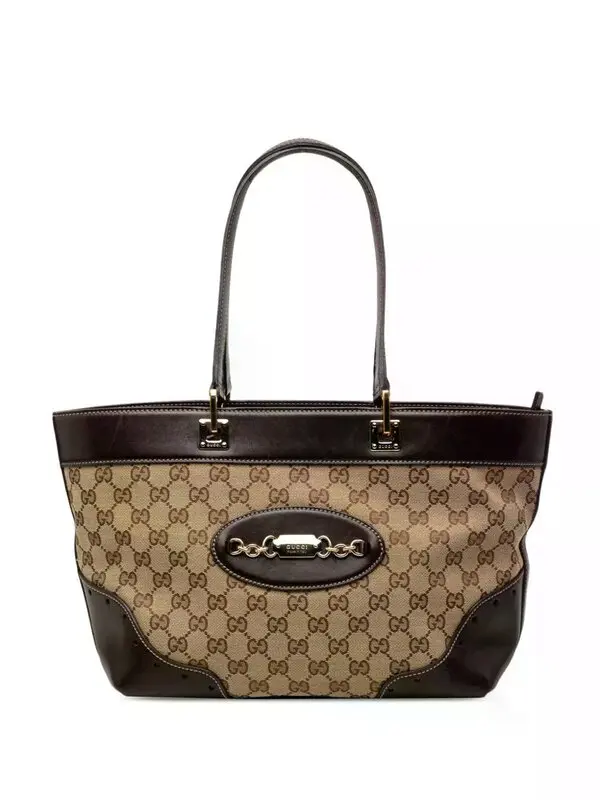 Gucci 2000-2015 Gg Canvas Punch Tote Bag