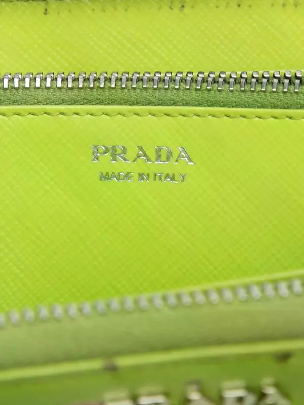 Prada 2010-2026 Saffiano Watermelon Zip Around Wallet Long Wallets