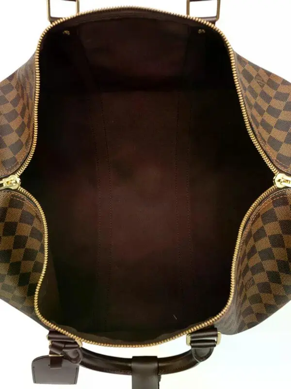 LOUIS VUITTON 2006 Damier Ebene Keepall 50 Travel Bag - Brown