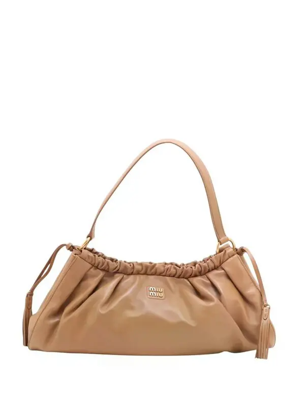Miu Miu 2010-2026 Leather Shoulder Bag - Brown