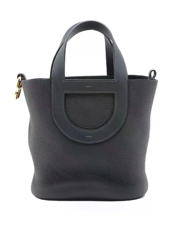 Hermès 2024 Clemence And Swift In The Loop 18 Handbag - Blue