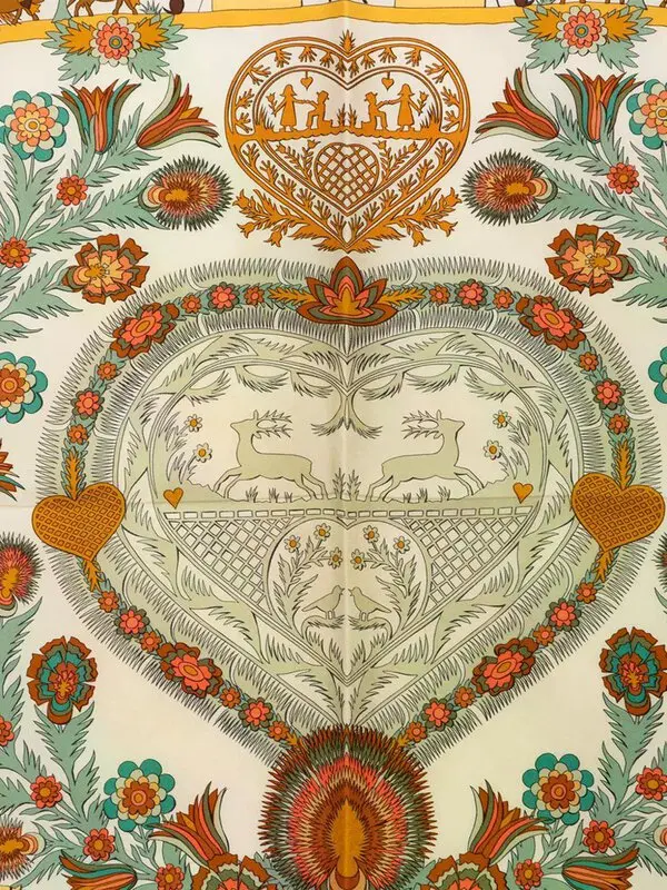 Hermès 1997-2010 Decoupages Silk Scarf 90 Scarves