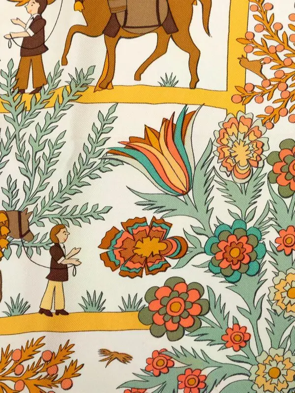 Hermès 1997-2010 Decoupages Silk Scarf 90 Scarves