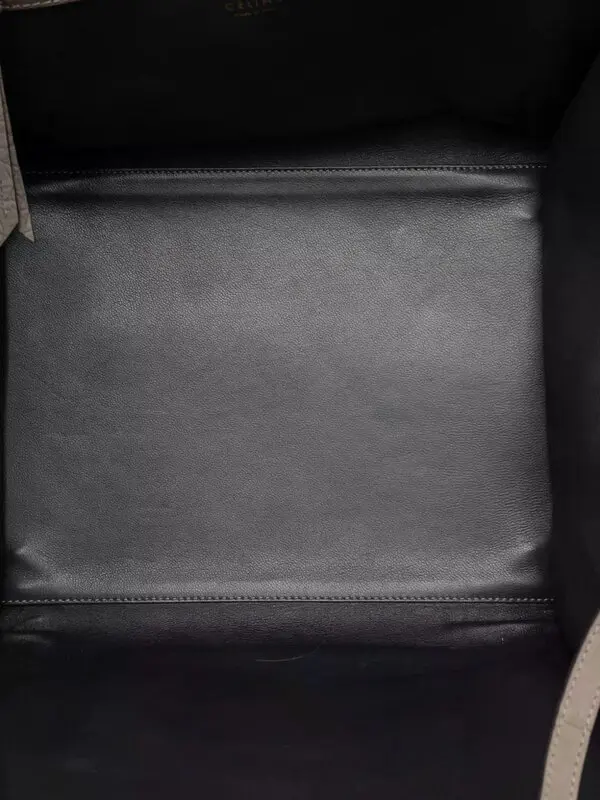 Celine 2012 Medium Croc Embossed Leather Luggage Phantom Tote Bag