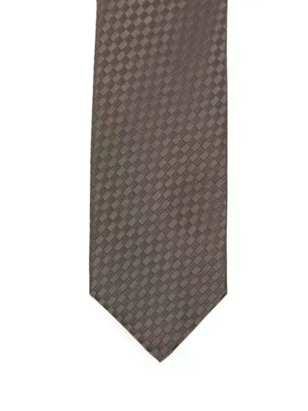 TOM FORD Check-pattern Silk Tie