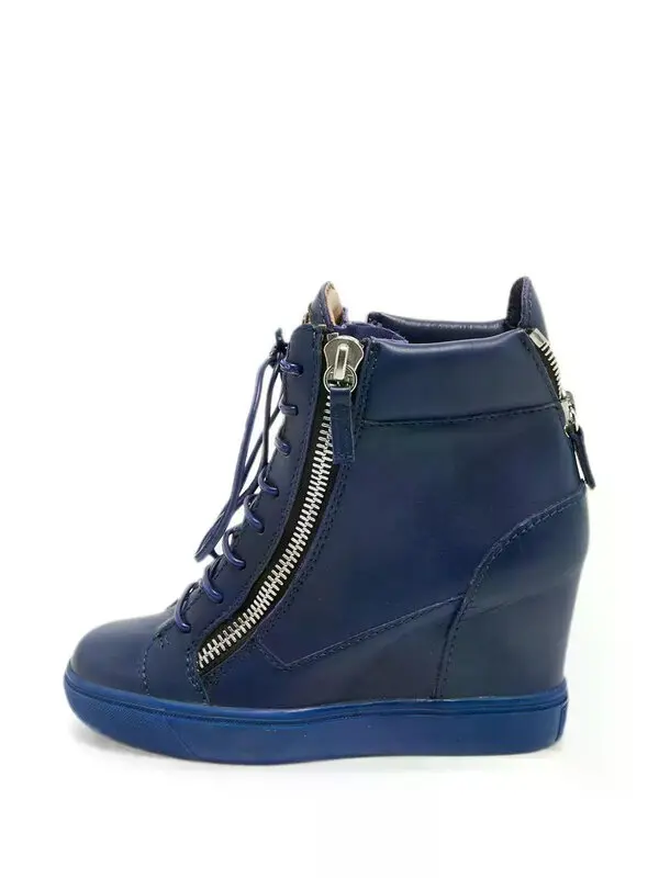 GIUSEPPE ZANOTTI Kriss Wedge Sneakers - Blue