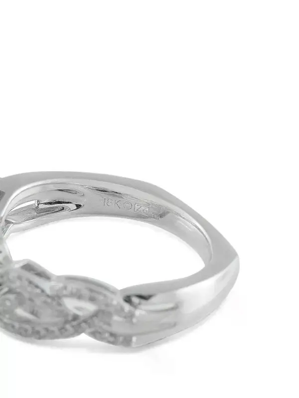 LB EXCLUSIVE Old Mine Cut Diamond Ring In 18k White Gold
