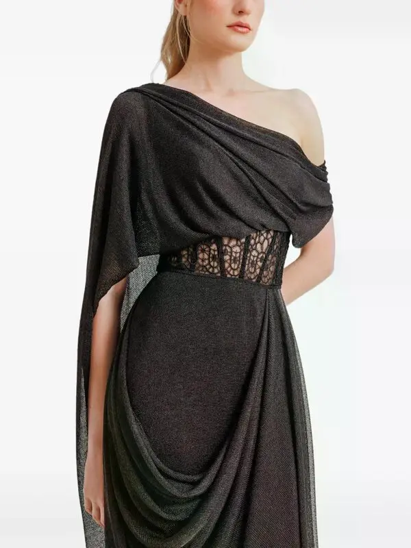 GEMY MAALOUF Asymmetrical Draped Maxi Dress