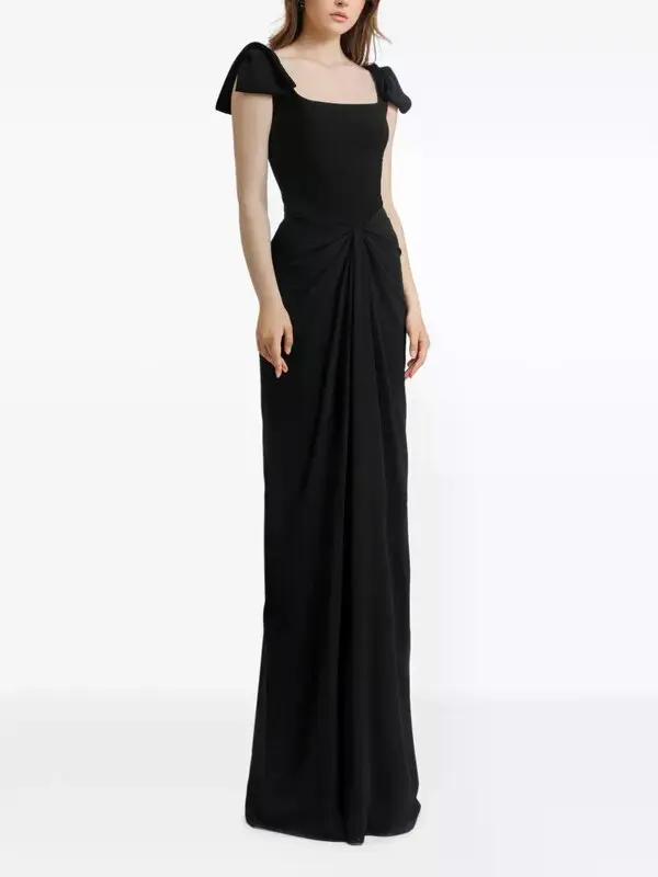 GEMY MAALOUF Squared Neckline Corset Maxi Dress